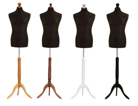 Male Bust Form Tailors Dummy Mannequin on A Choice of Wooden - Etsy UK