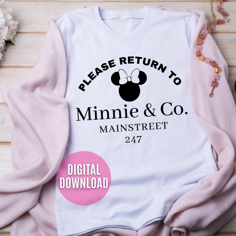 Please Return to Minnie Co SVG PNG Instant Download Minnie - Etsy