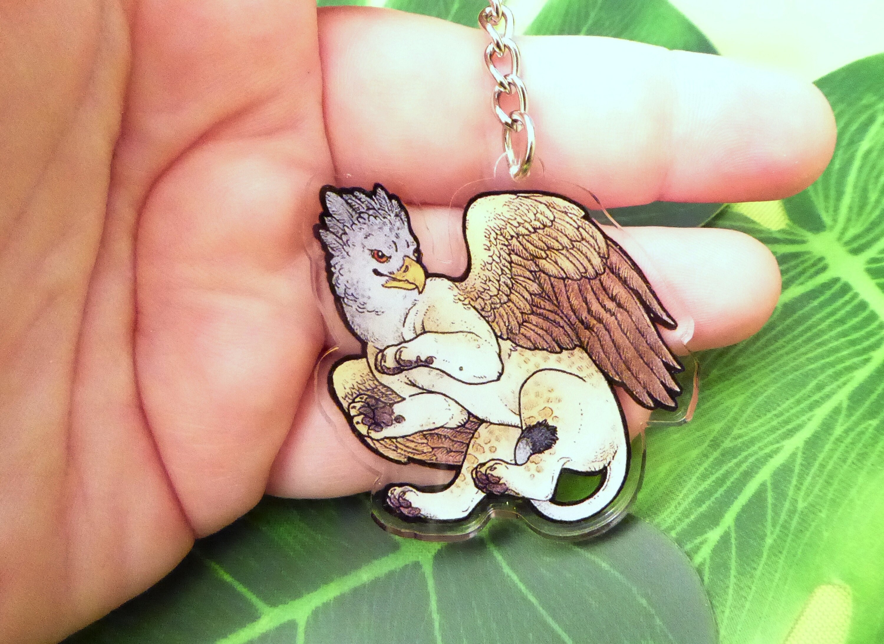 Griffin Clear Acrylic Keychain - Etsy