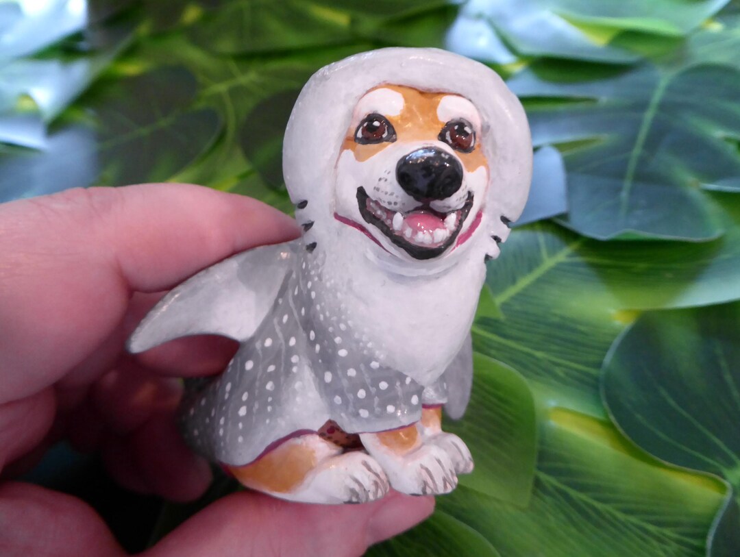 Corgi in Whale Shark Onesie Sculpture Figure - Etsy