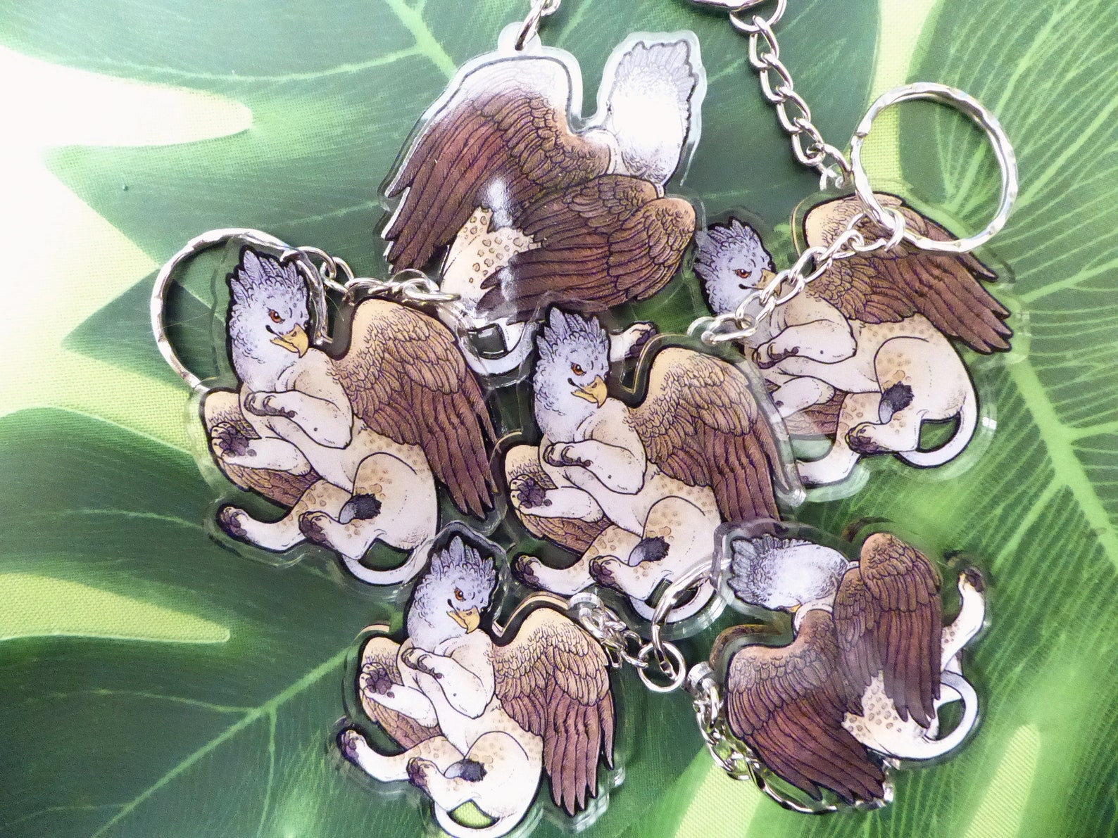 Griffin Clear Acrylic Keychain | Etsy