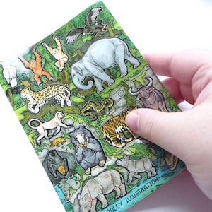 A6 Asian Jungle Sticker Sheet - Etsy