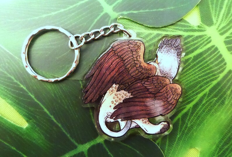 Griffin Clear Acrylic Keychain | Etsy
