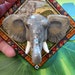 Ceramic Elephant Wall Tile - Etsy