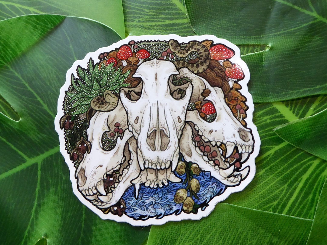 Cerberus Skull Sticker - Etsy