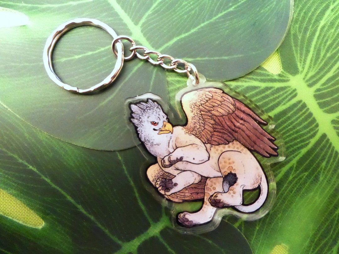 Griffin Clear Acrylic Keychain - Etsy