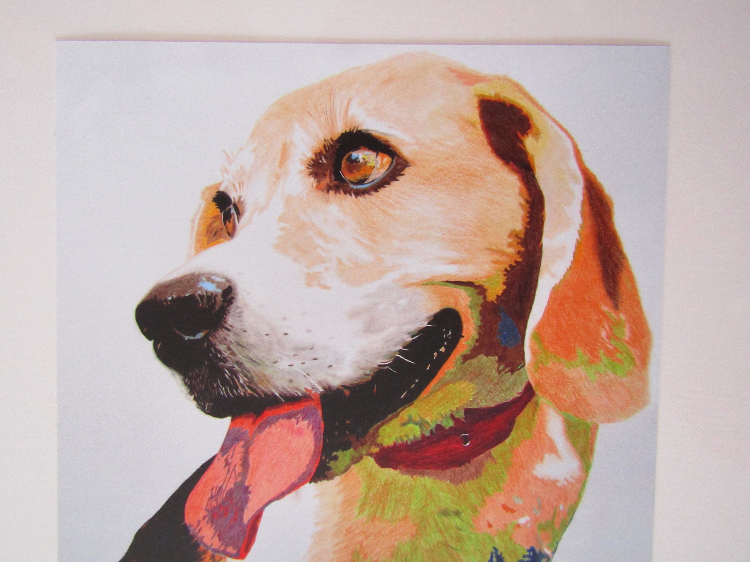 Beagle Original Painting Print, Beagle Draw, Custom Beagle Print ...