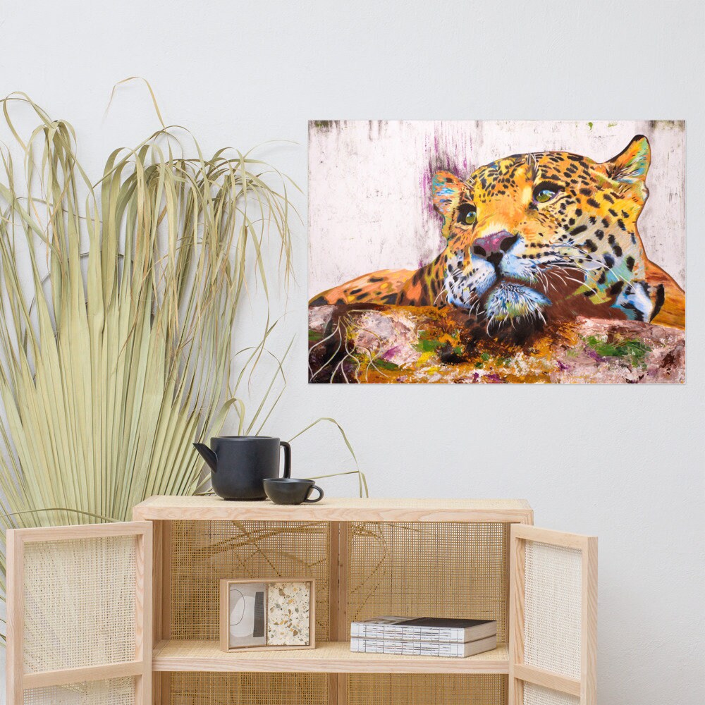 Jaguar Poster Jaguar Giclee Poster Illustration of Original - Etsy
