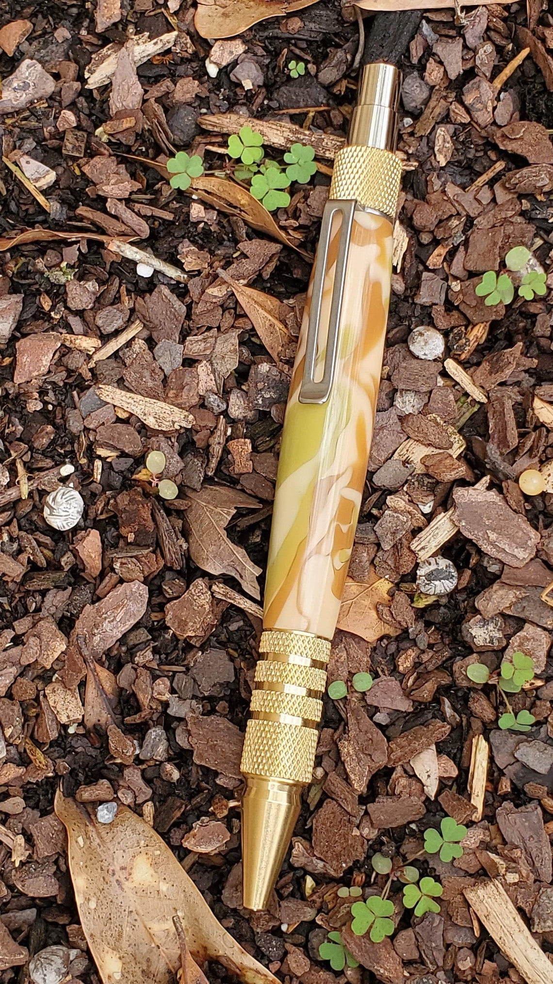 Dura Click Brass Pen With Desert Camo Acrylic - Etsy