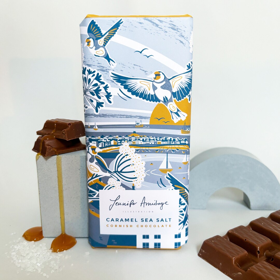 St Ives, Cornwall Cornish Chocolate Bar (100g). Choose From 3 Flavours ...