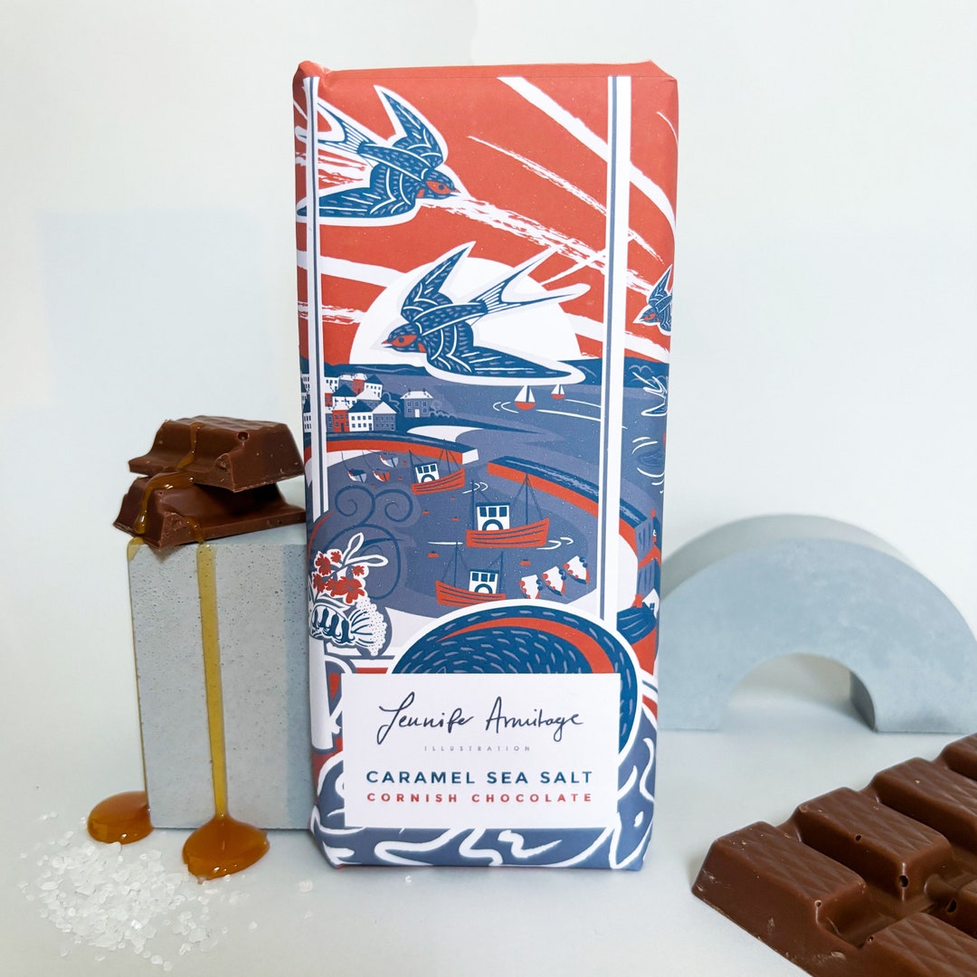 Mousehole, Cornwall Cornish Chocolate Bar 100g. Choose From 3 Flavours ...