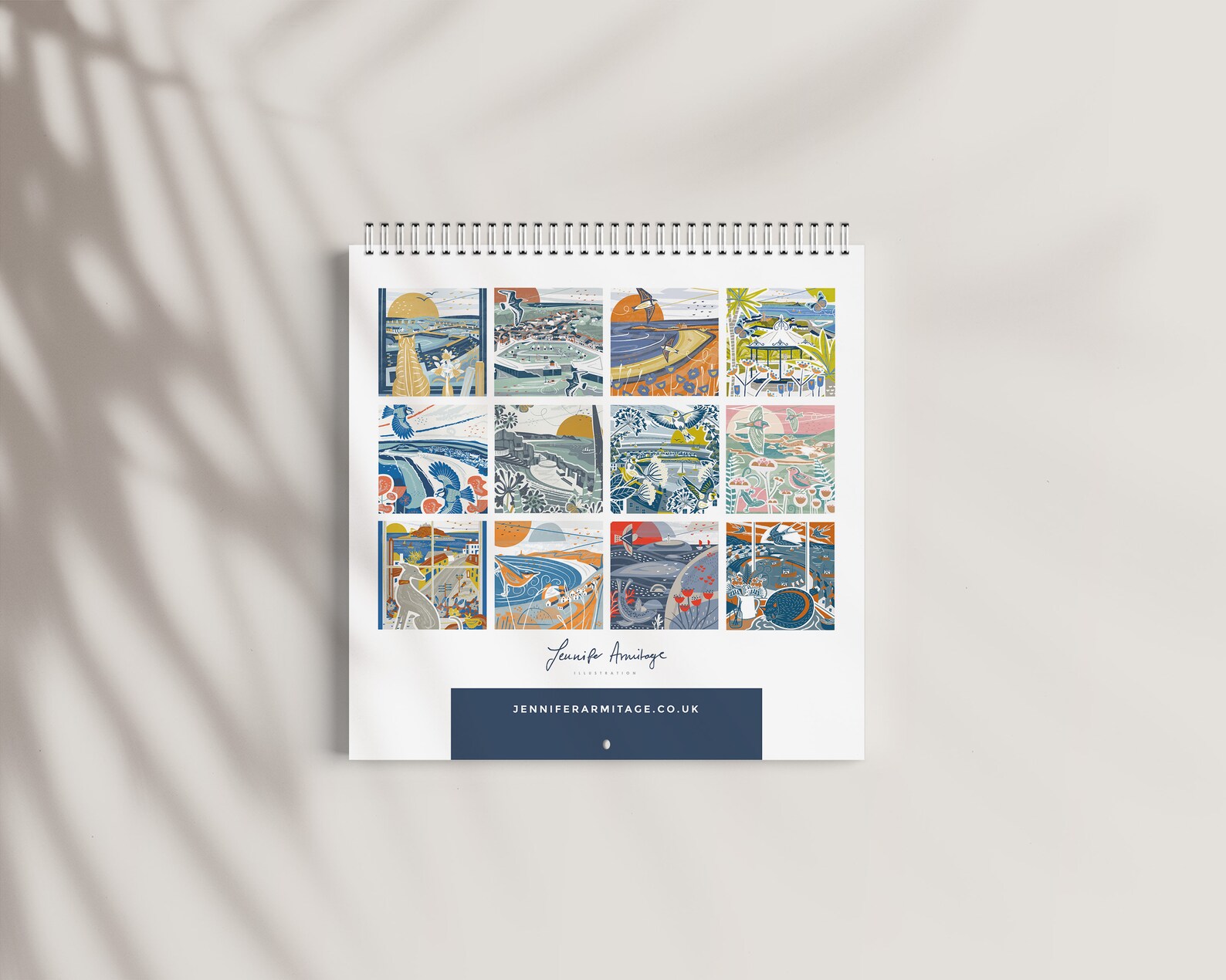 Cornwall Illustrations Wall Calendar. Perpetual/any Year/year Planner ...