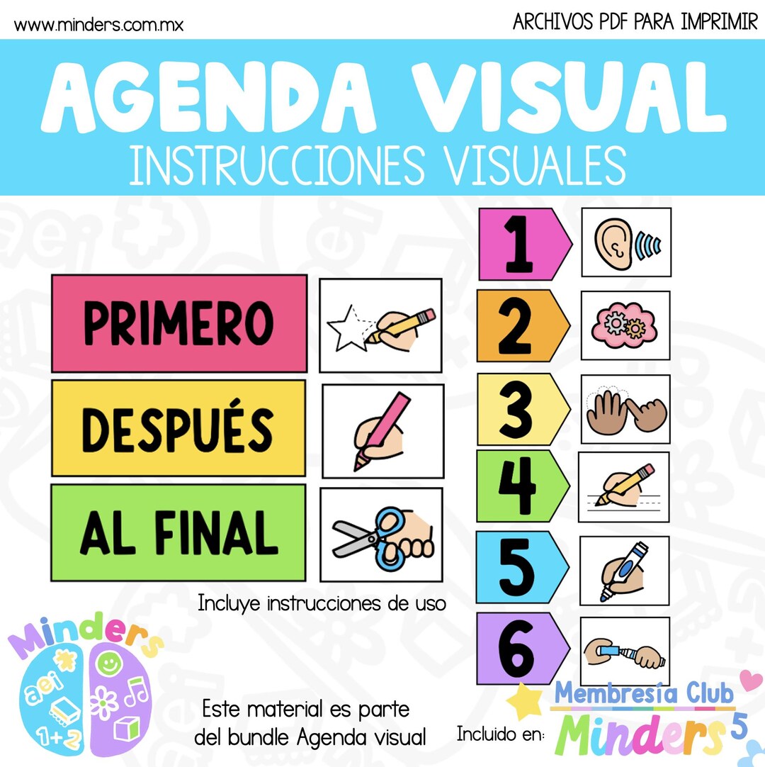 Visual Classroom Agenda - Visual Instructions - Etsy