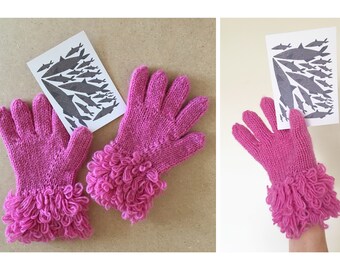 Pink gloves | Etsy