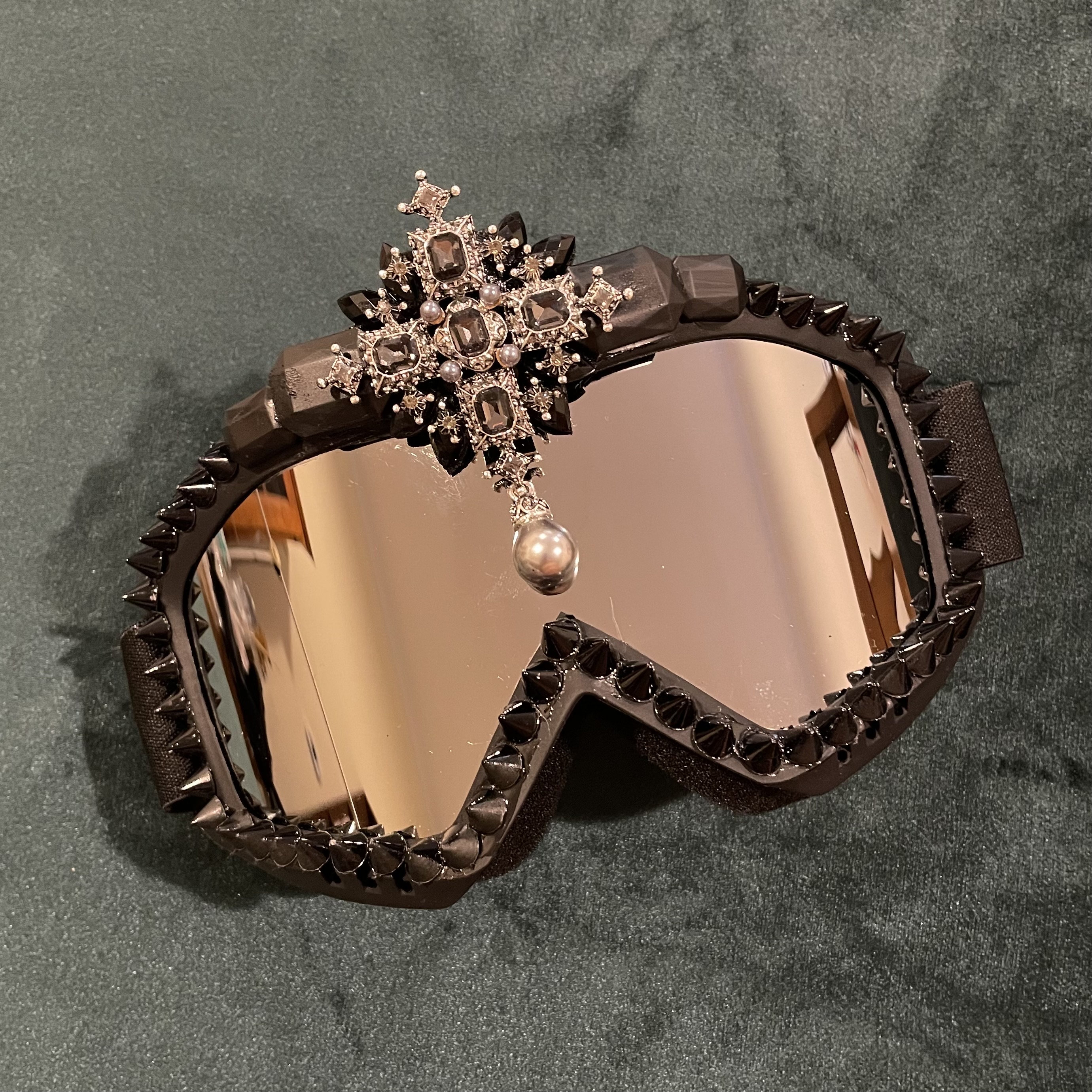 The Opulent Range • Duchess Ski Goggles • Custom Rhinestone Burner ...