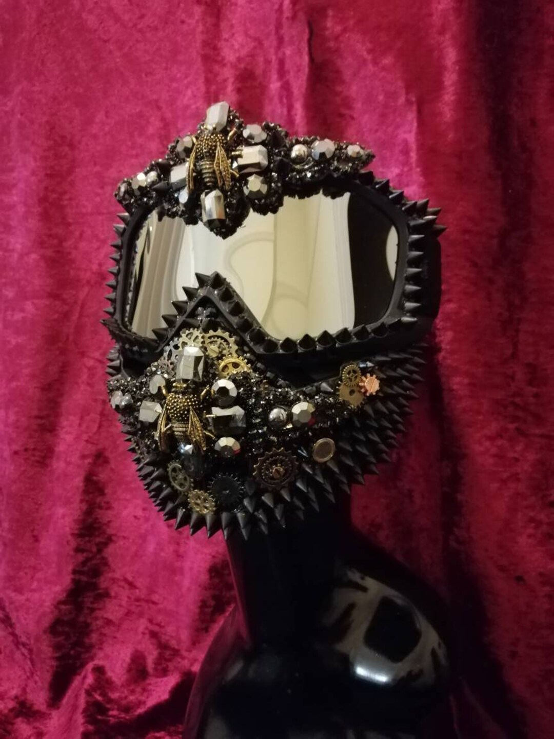 Metamorphosis Goggles and Face Shield Studded Dust Mask and Goggles Set ...