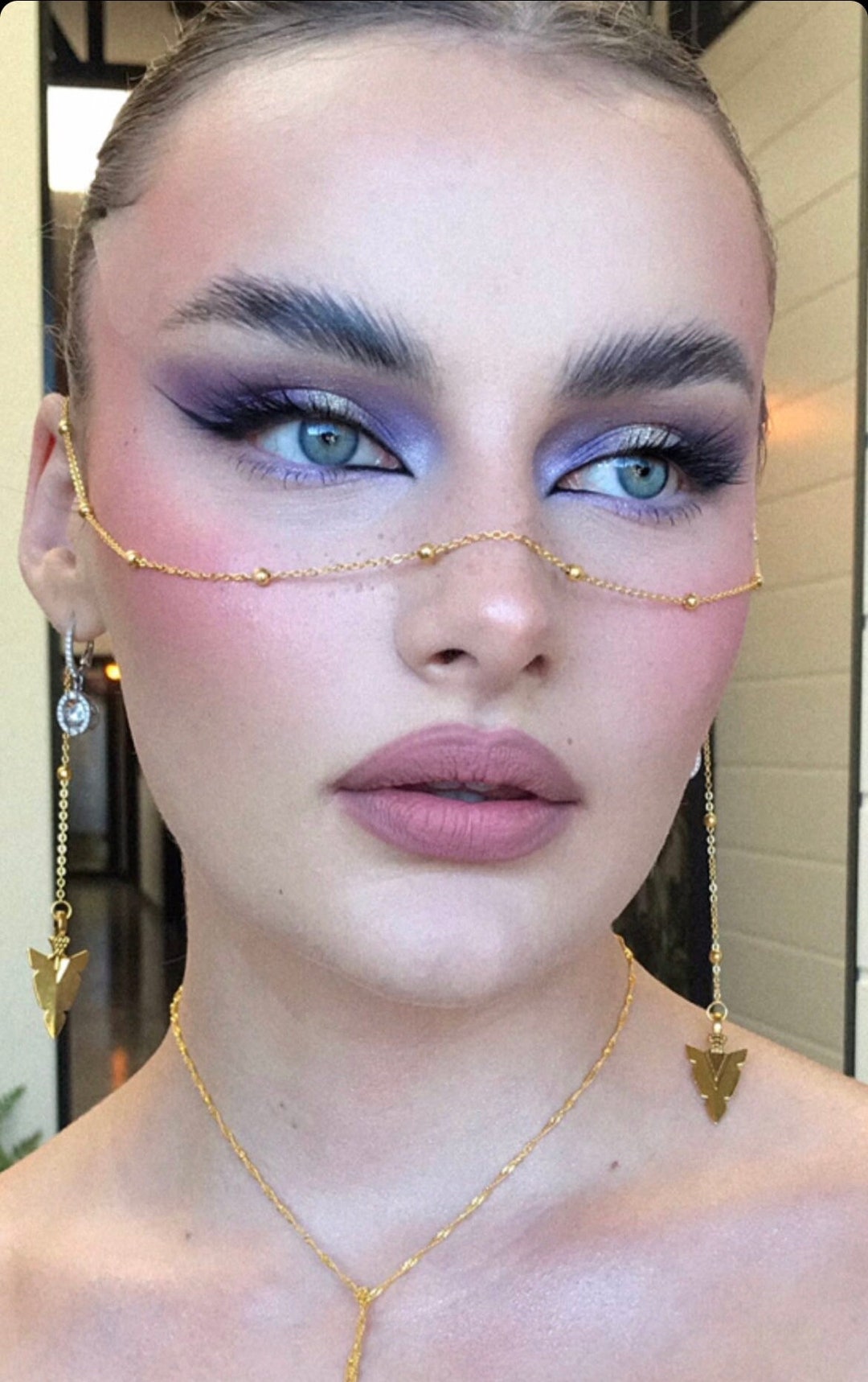 Boho Face Chain • Gold/silver Decorative Jewellery • Burner Festival ...