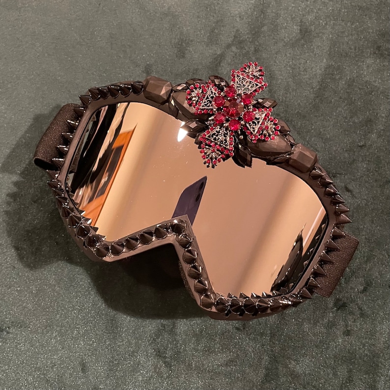 The Opulent Range • Duchess Ski Goggles • Custom Rhinestone Burner ...