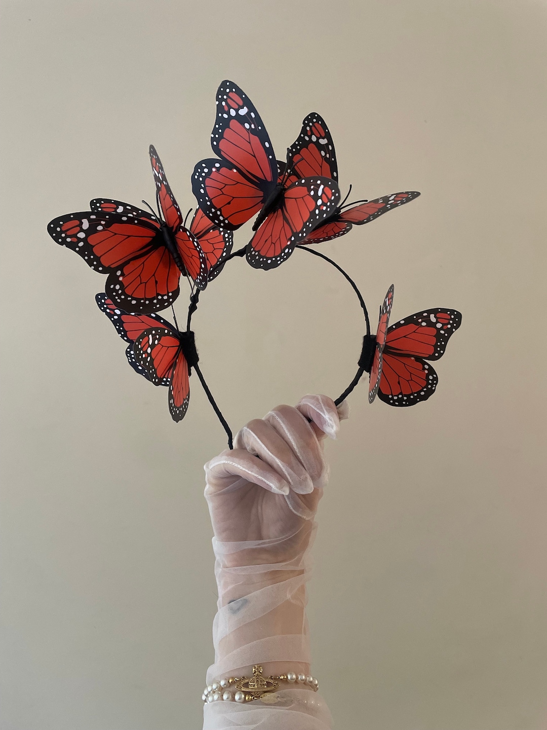 Monarch Butterfly Headpiece • Festival Crown - Etsy