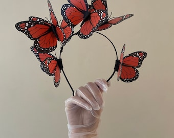 Monarch Butterfly Headpiece Costume Crown Head Piece Fairy Angel ...
