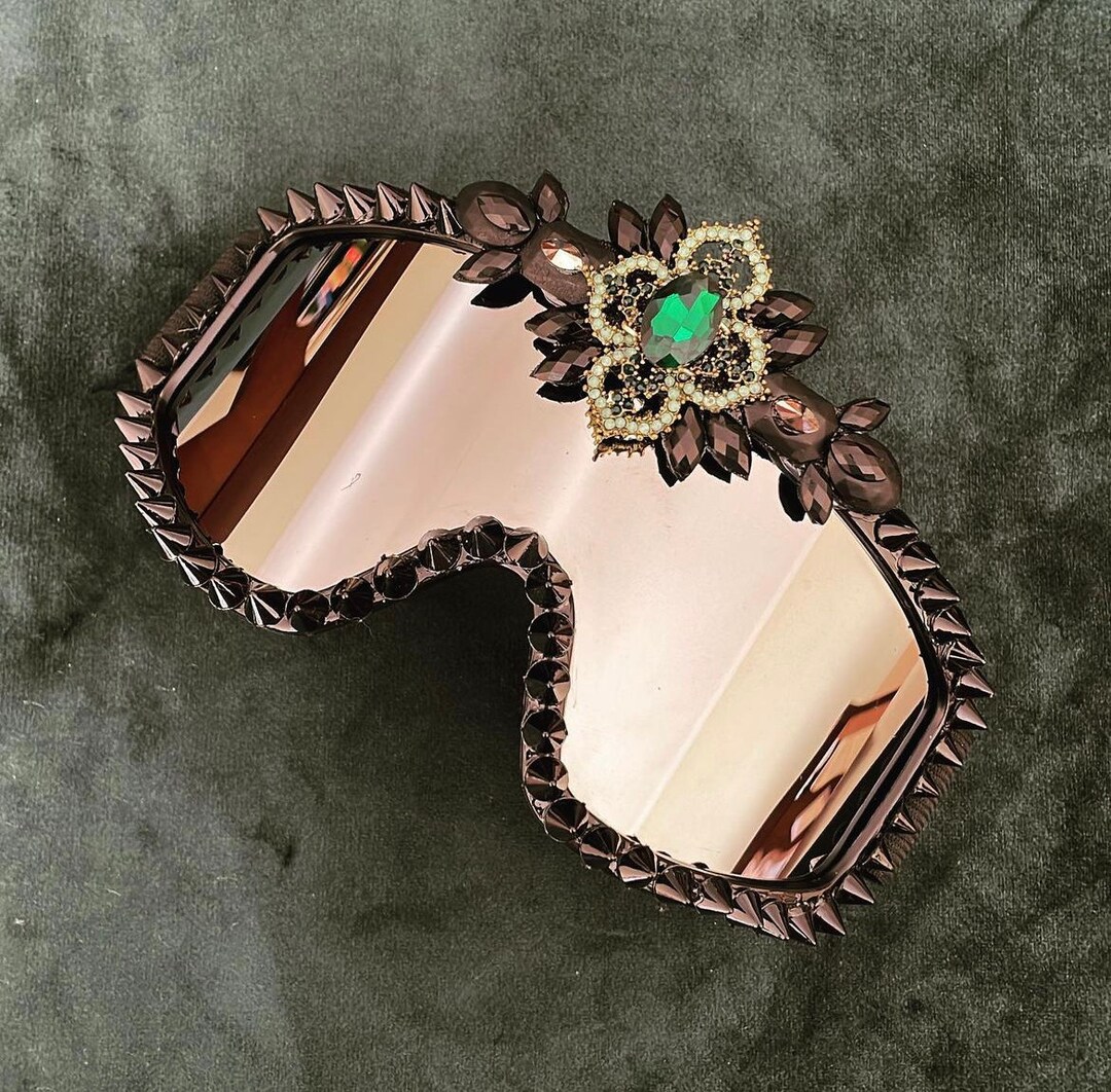 The Opulent Range • Duchess Ski Goggles • Custom Rhinestone Burner ...