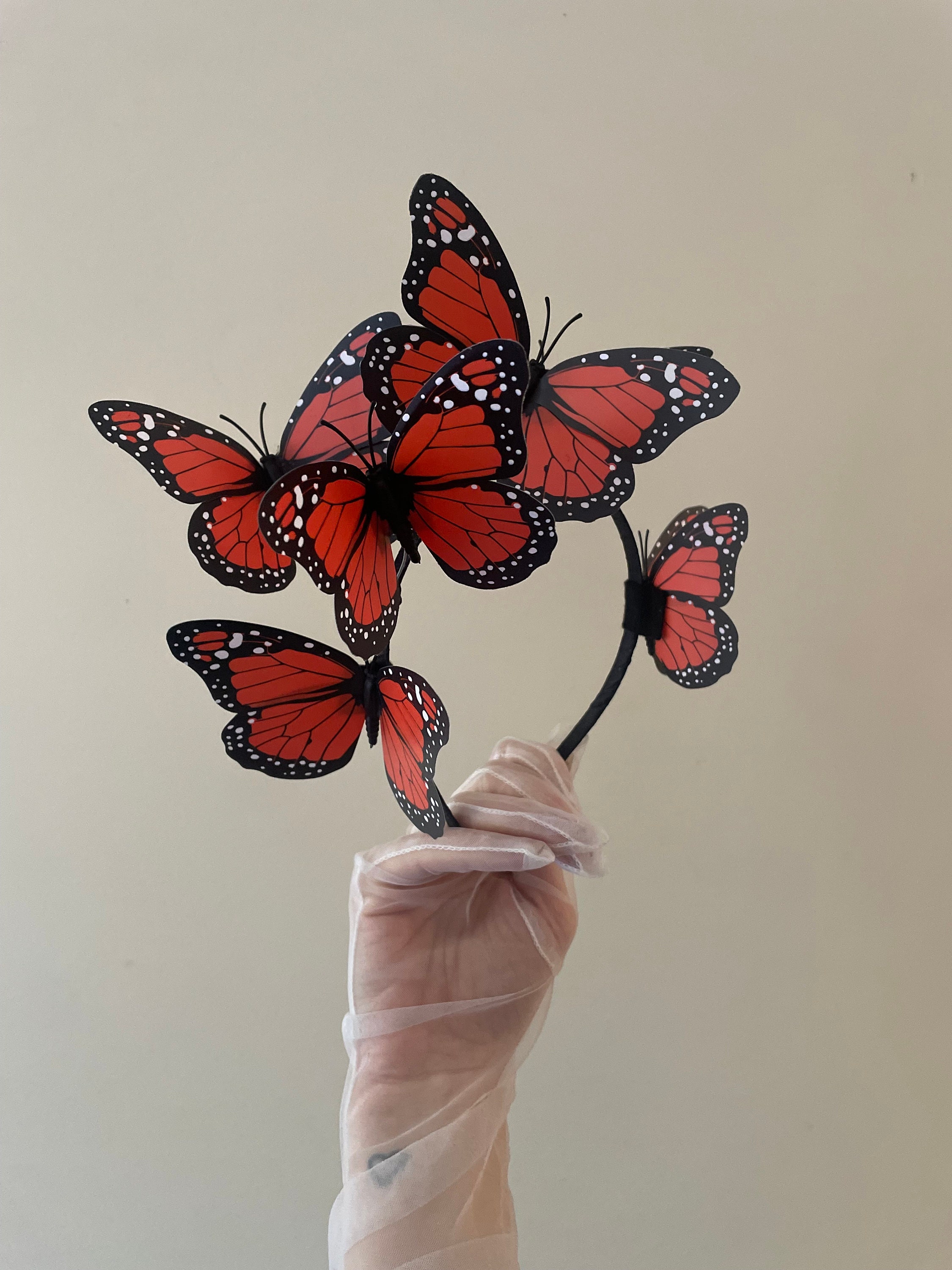 Monarch Butterfly Headpiece Festival Crown - Etsy