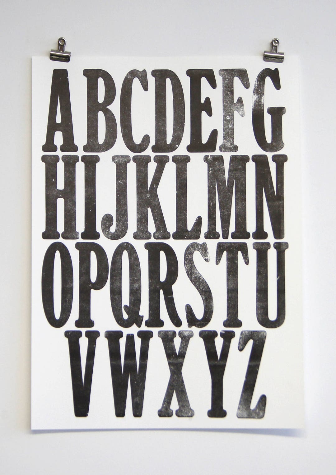 Type Specimen Sheets 3 Large Letterpress Print - Etsy.de