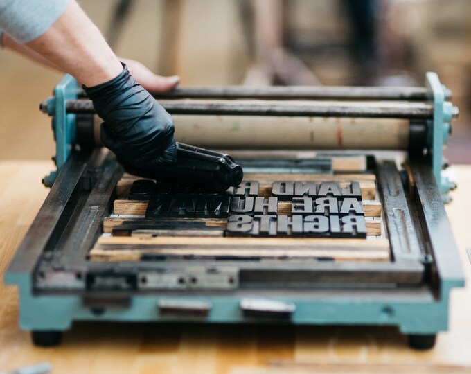 Dont Be Perfect Letterpress Print - Etsy