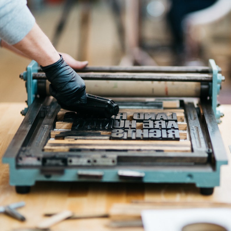 Custom A4 Letterpress Print OFFER - Etsy