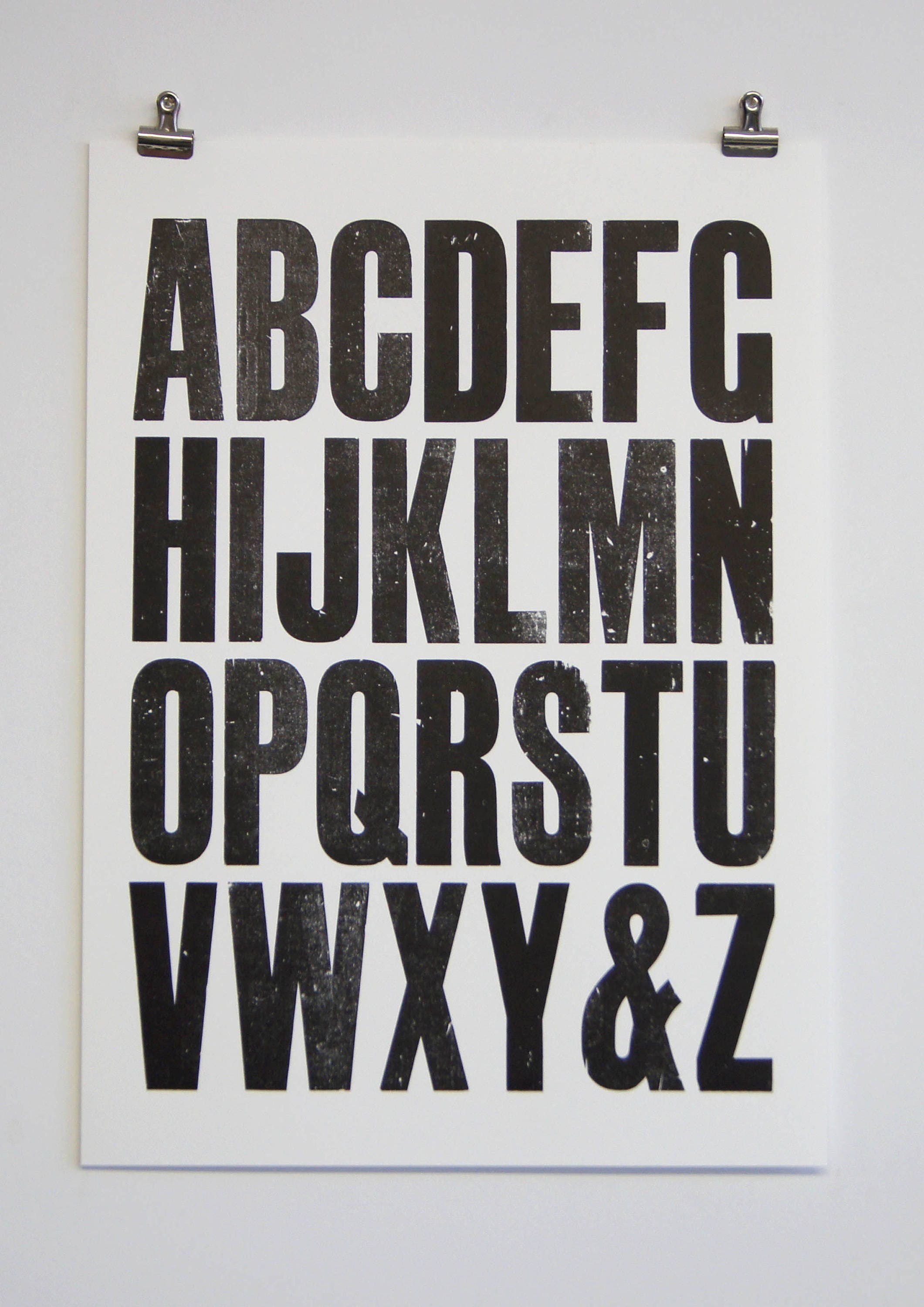 Type Specimen Sheets 2 Large Letterpress Print - Etsy
