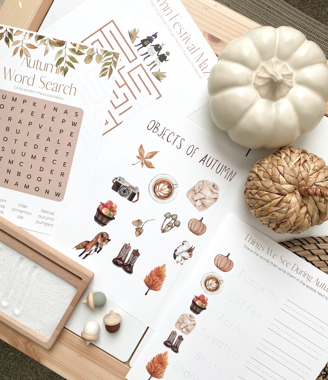 Autumn Activity Mini Pack Fall Printable - Etsy