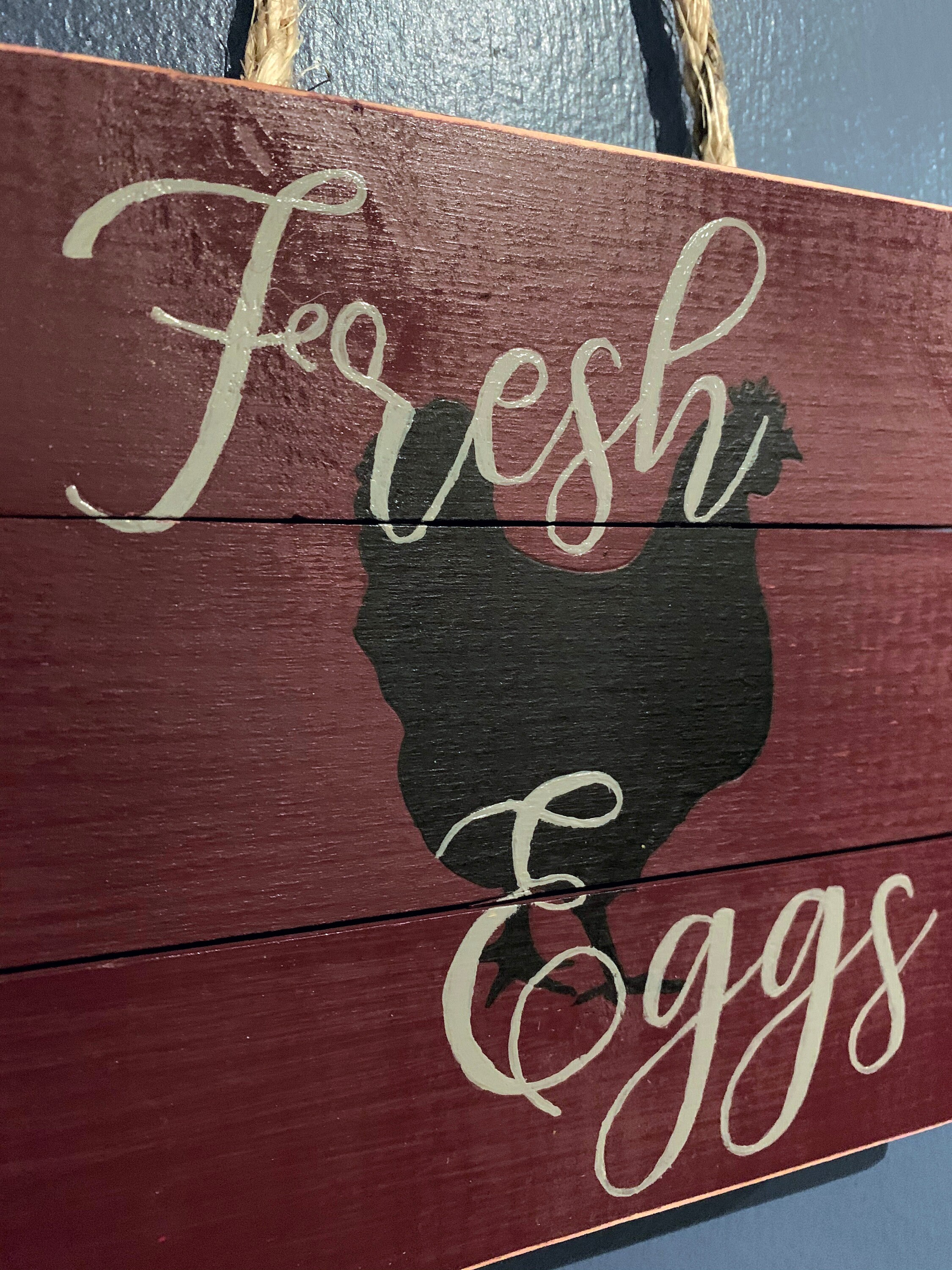 Hand-painted "fresh Eggs" Sign - Etsy