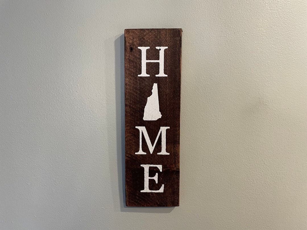 CHOOSE Your State "home" Wood Sign - Vertical - Etsy