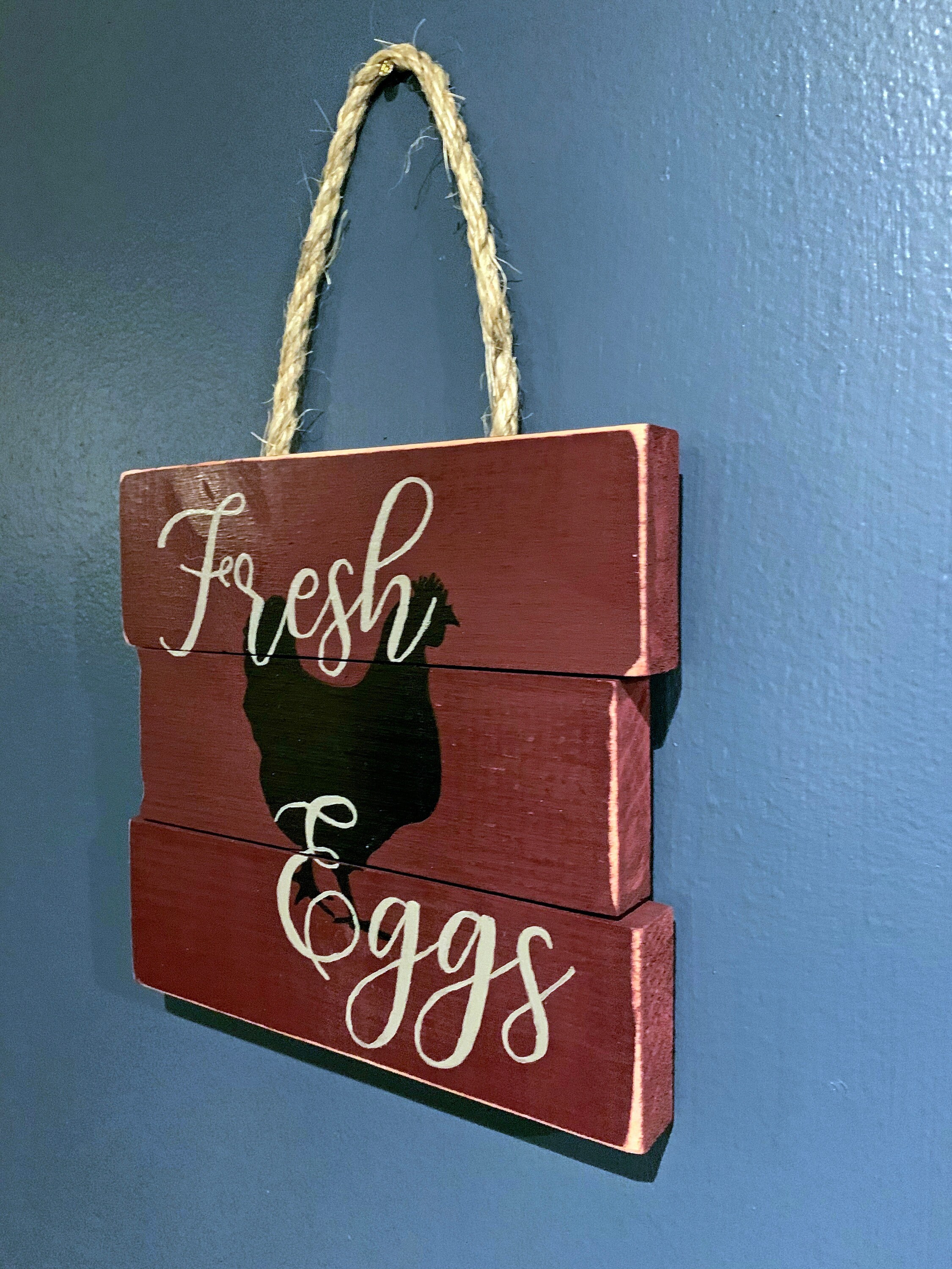 Hand-painted "fresh Eggs" Sign - Etsy