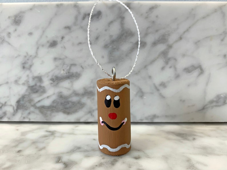Cork Gingerbread Man Ornament - Etsy