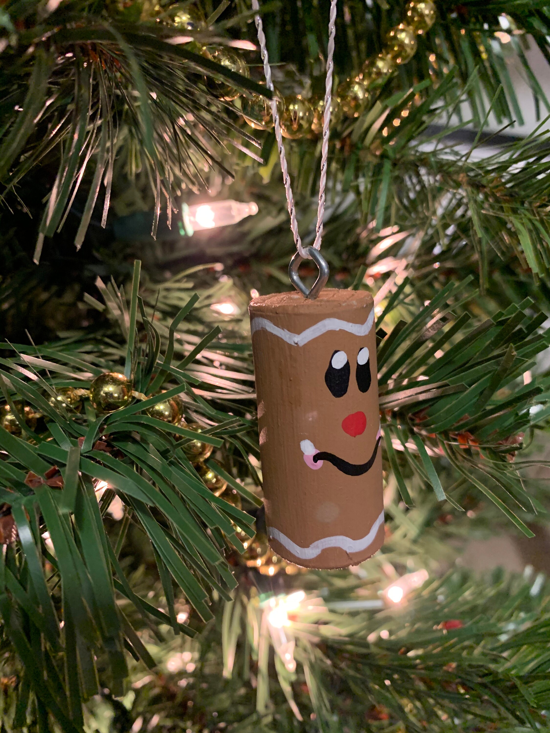 Cork Gingerbread Man Ornament - Etsy