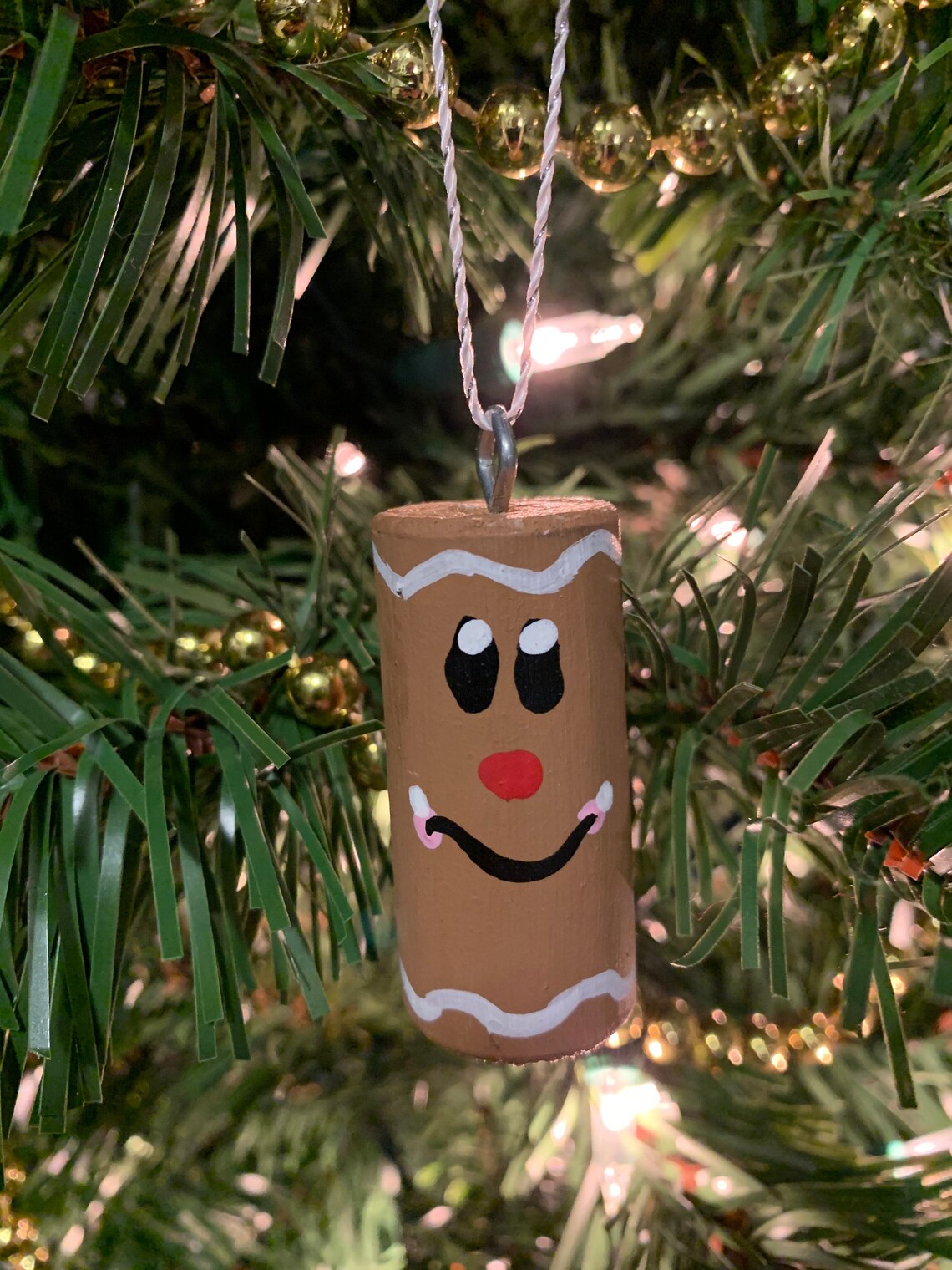 Cork Gingerbread Man Ornament - Etsy