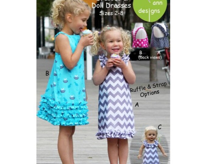 Party 'n Play OAD78 Dress Pattern for Girls & 18 Dolls by Olive Ann ...