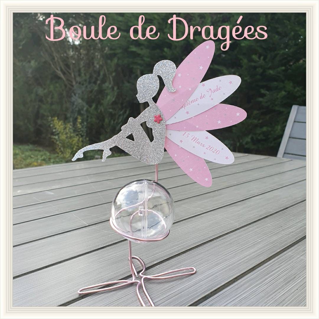 Customizable Fairy or Tinkerbell Candy Container for Girl's Baptism - Etsy