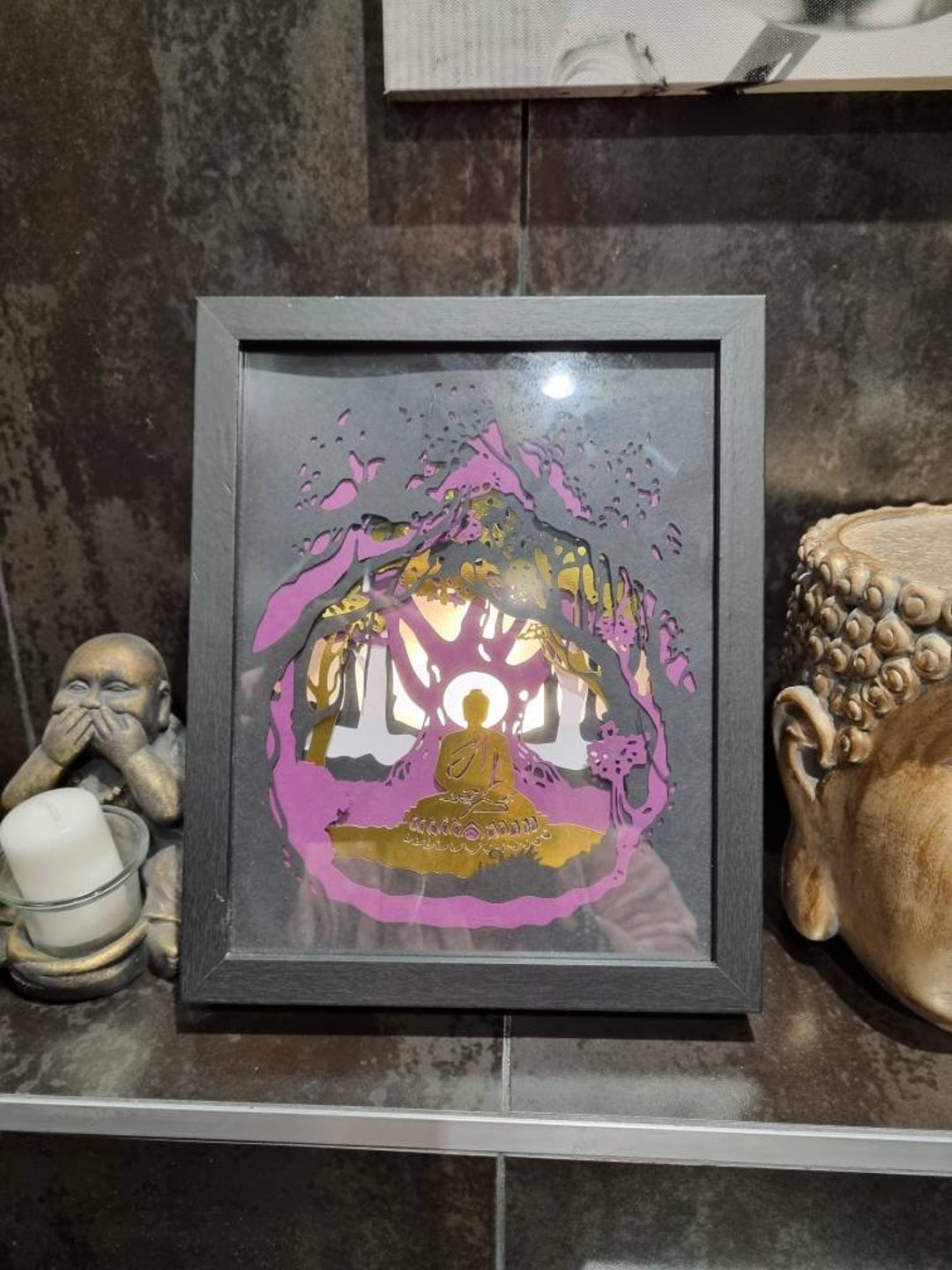 Customizable Buddha Lightbox Light Frame - Etsy