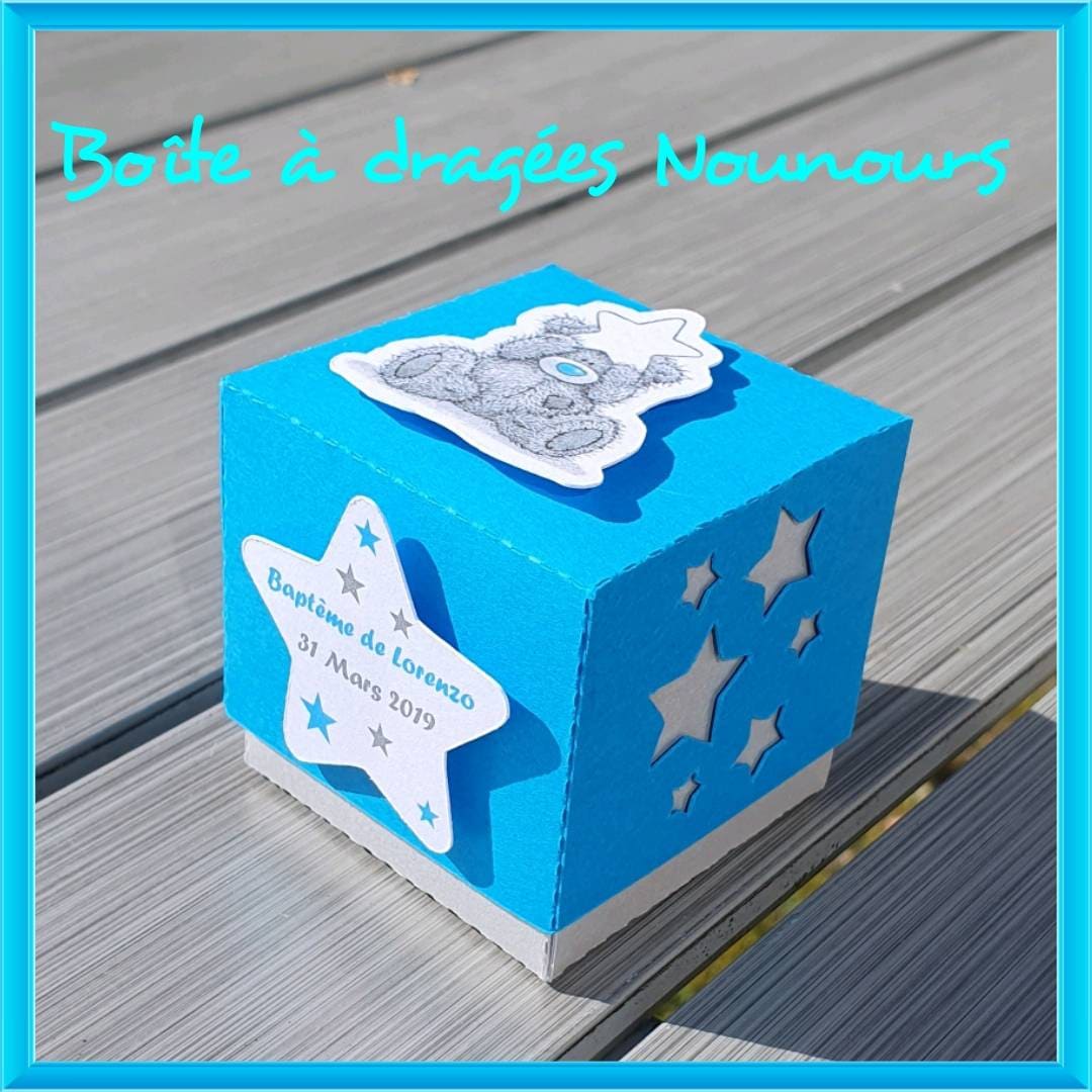 Teddy Box Teddy Me to You Baptism Boy - Etsy