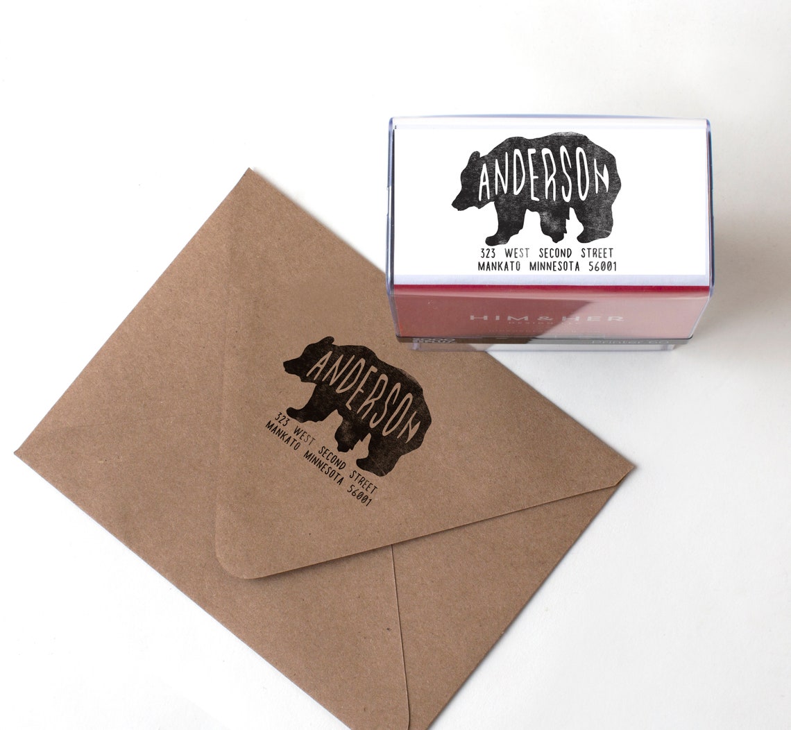 Self Inking Address Stamp, Personalized Address Stamp, Modern Self ...