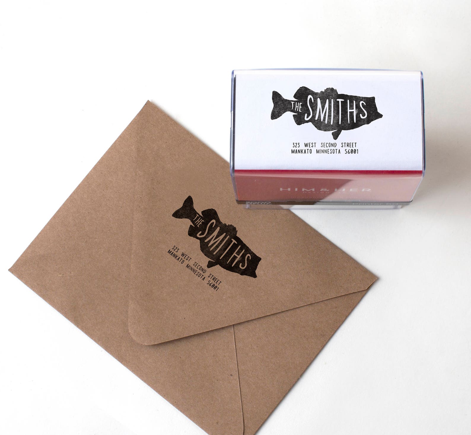 Self Inking Address Stamp, Personalized Address Stamp, Modern Self ...