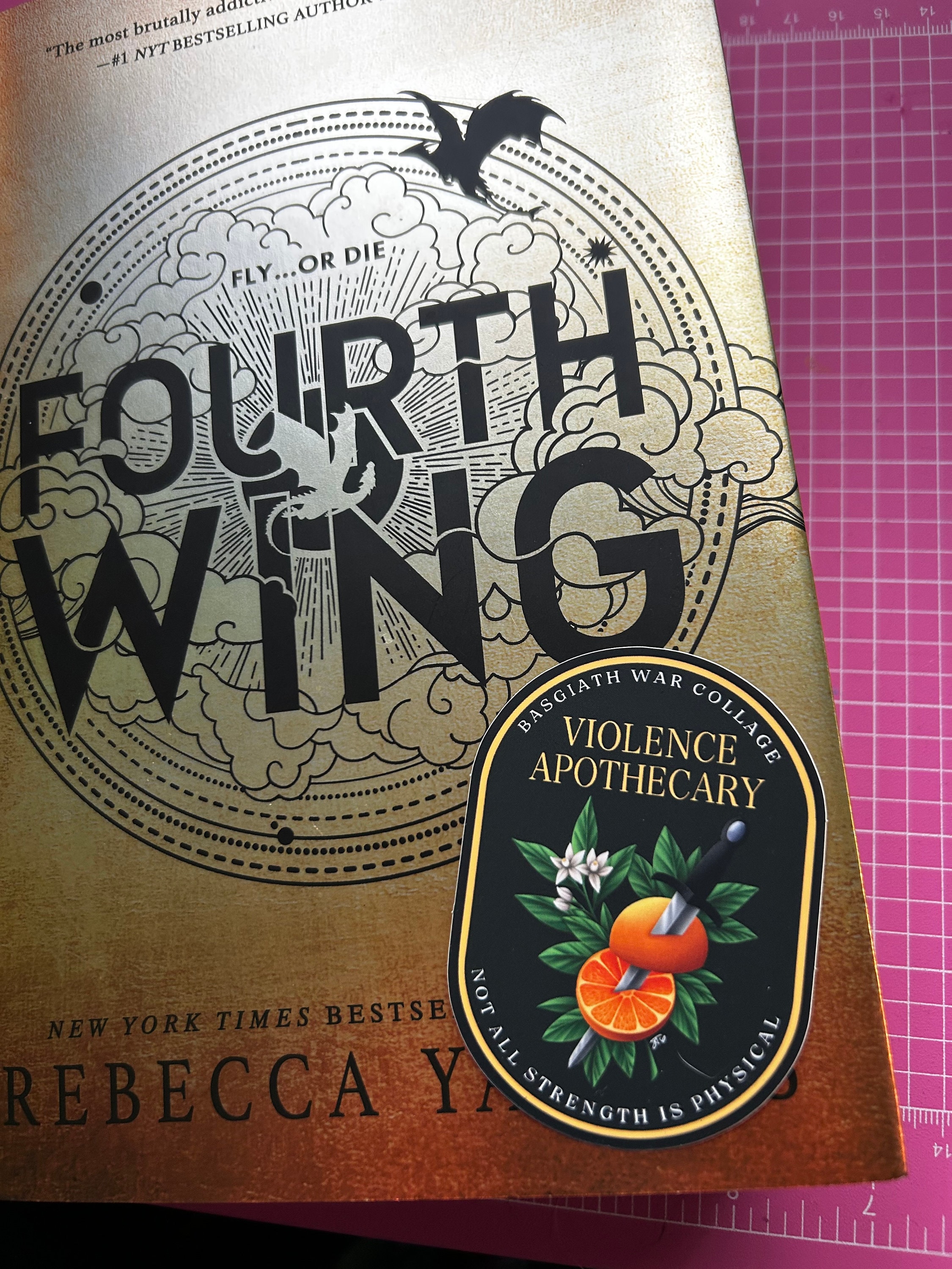 Fourth Wing // Violence Apothecary Sticker // Please Read Description ...