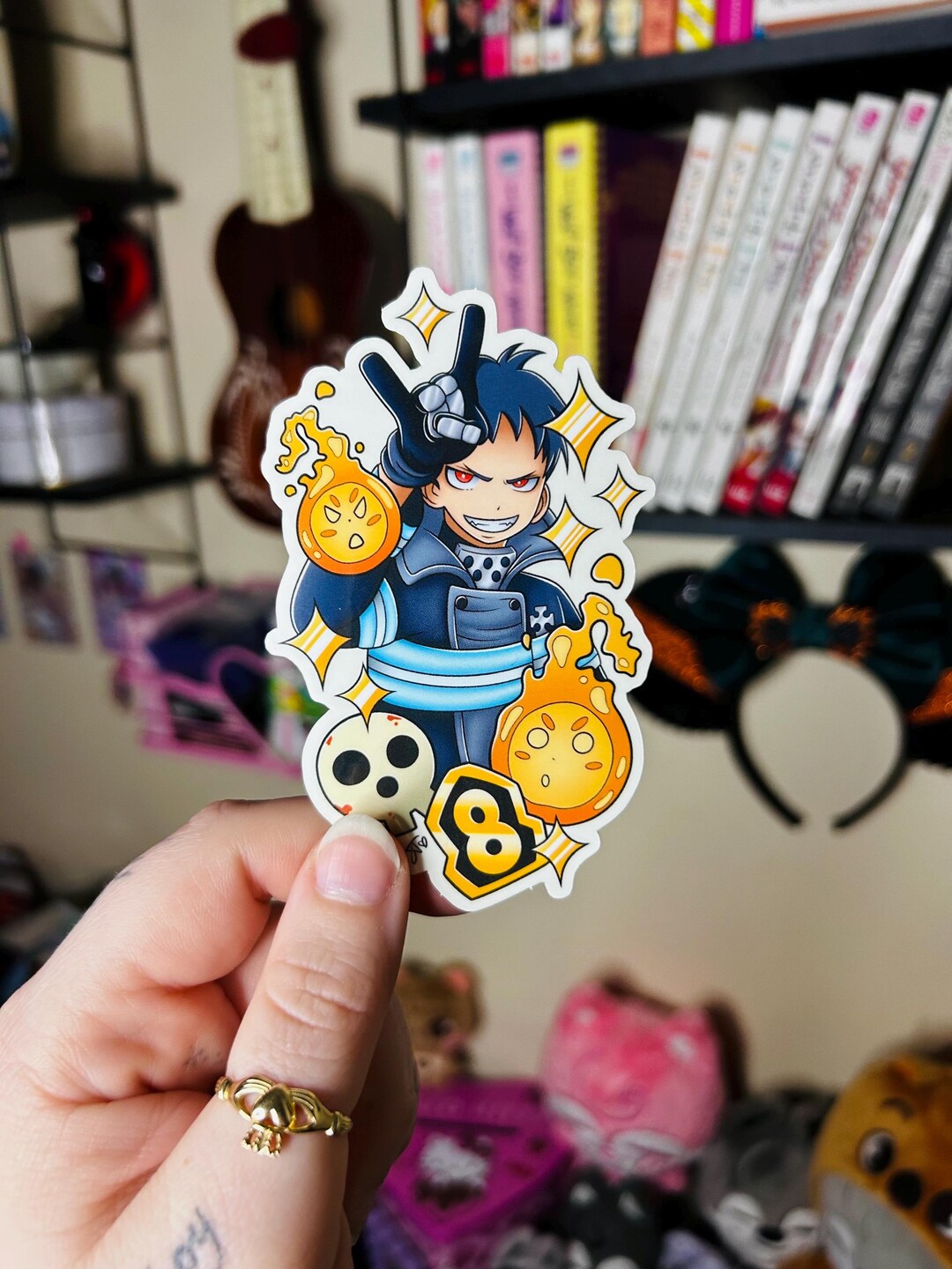 Shinra Clear Vinyl Sticker - Etsy