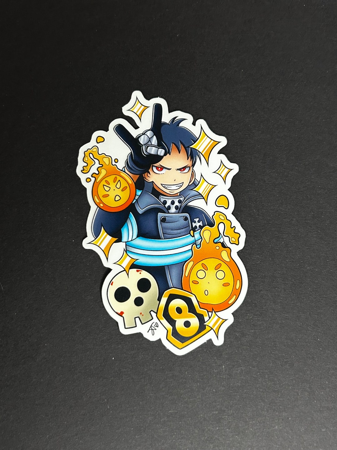 Shinra Clear Vinyl Sticker - Etsy