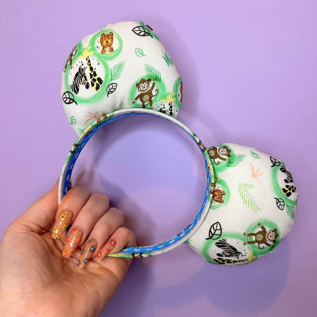 Disney Animal Kingdom Leopard Print Minnie Mickey Ears - Etsy