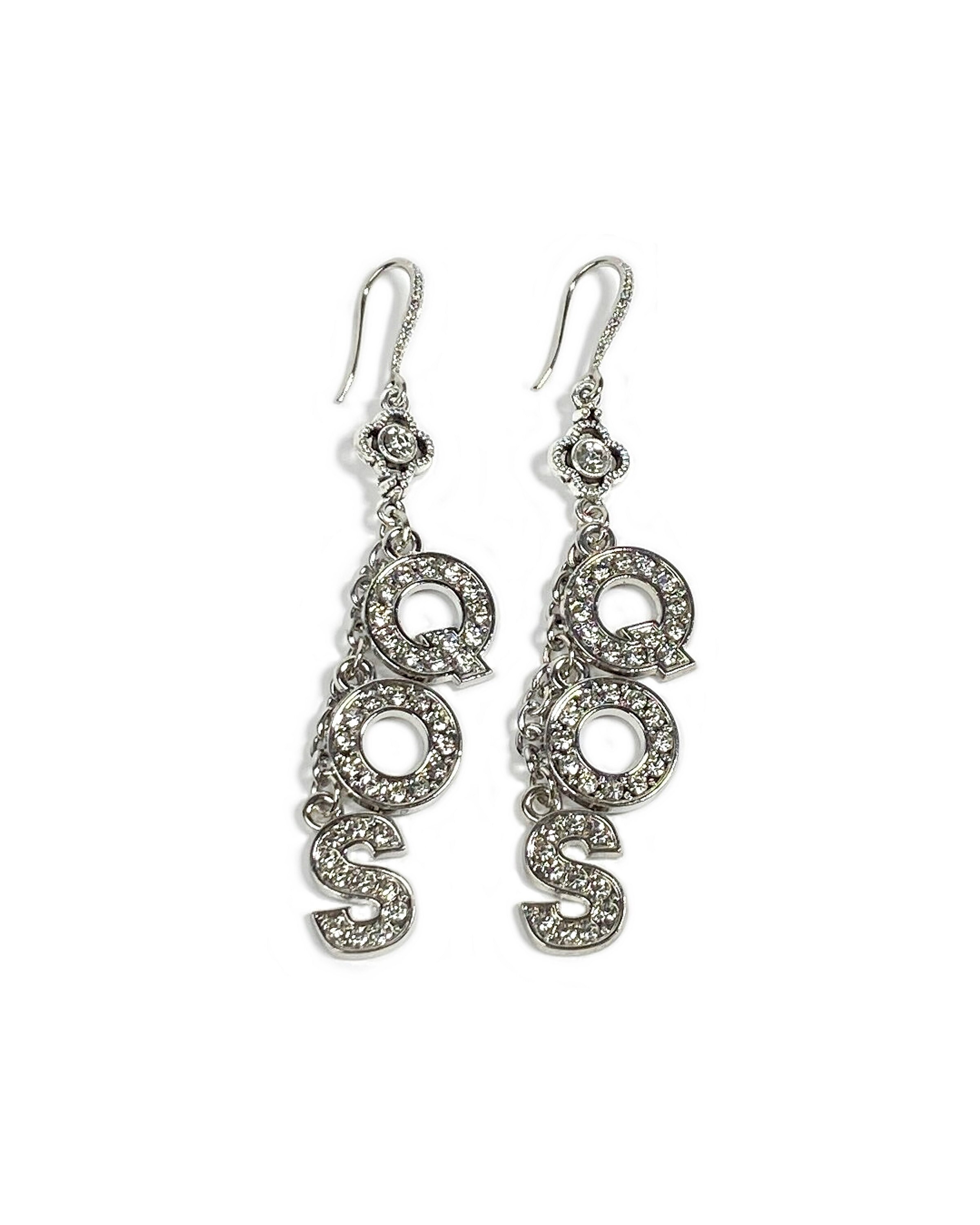 QOS Rhinestone Drop Earrings Hotwife Queen of Spades - Etsy Hong Kong