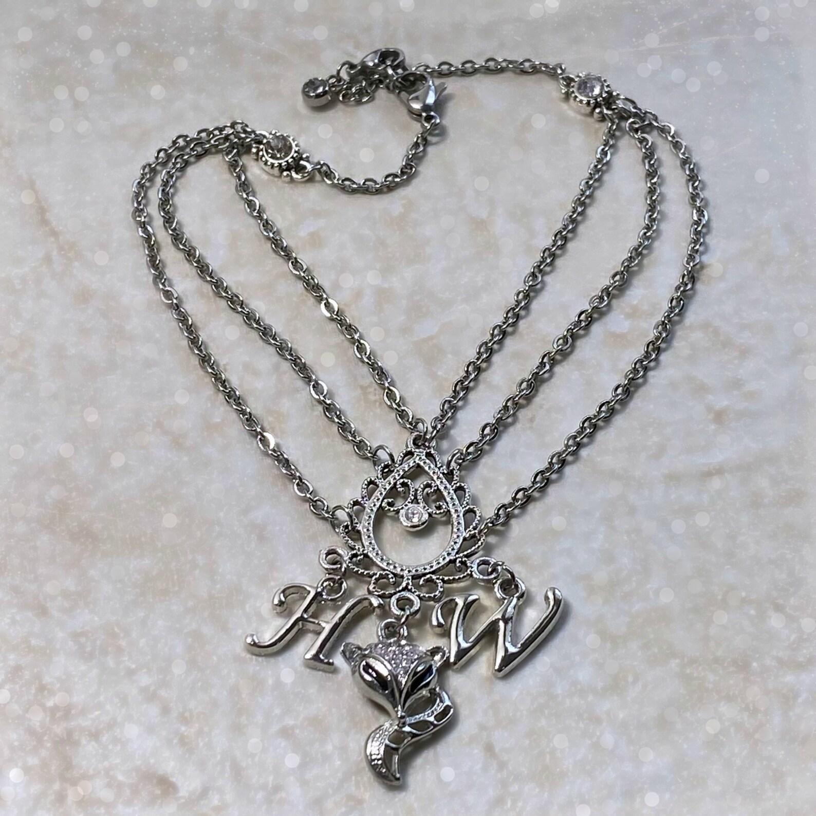 Stainless Steel Hotwife Vixen Multi Layer Chain Anklet MFM | Etsy