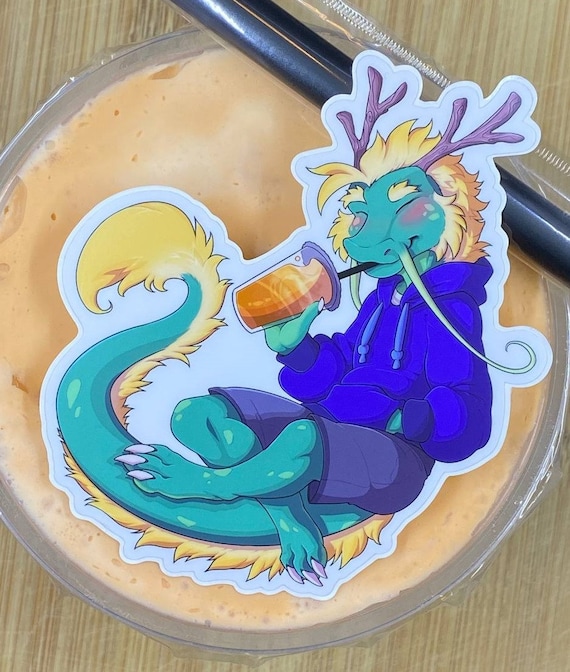 Tea Dragon Sticker - Etsy